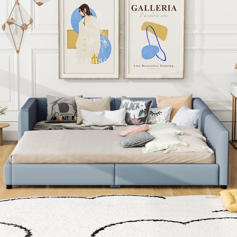 Latitude Run Queen Size Twin XL Size Upholstered Platform Bed Wayfair